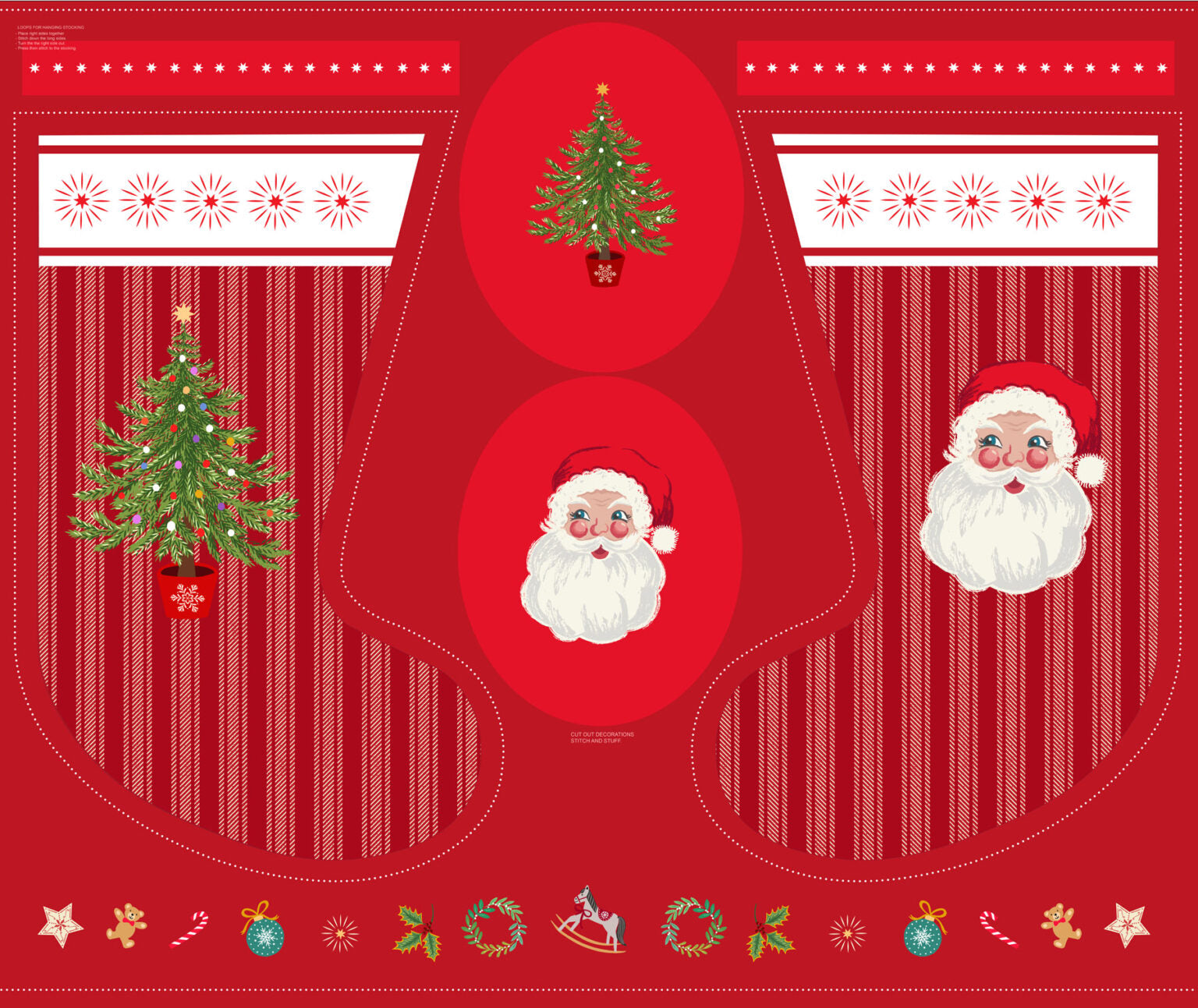 Lewis & Irene Oh Christmas Tree Large Stocking Panel – Beginners ...