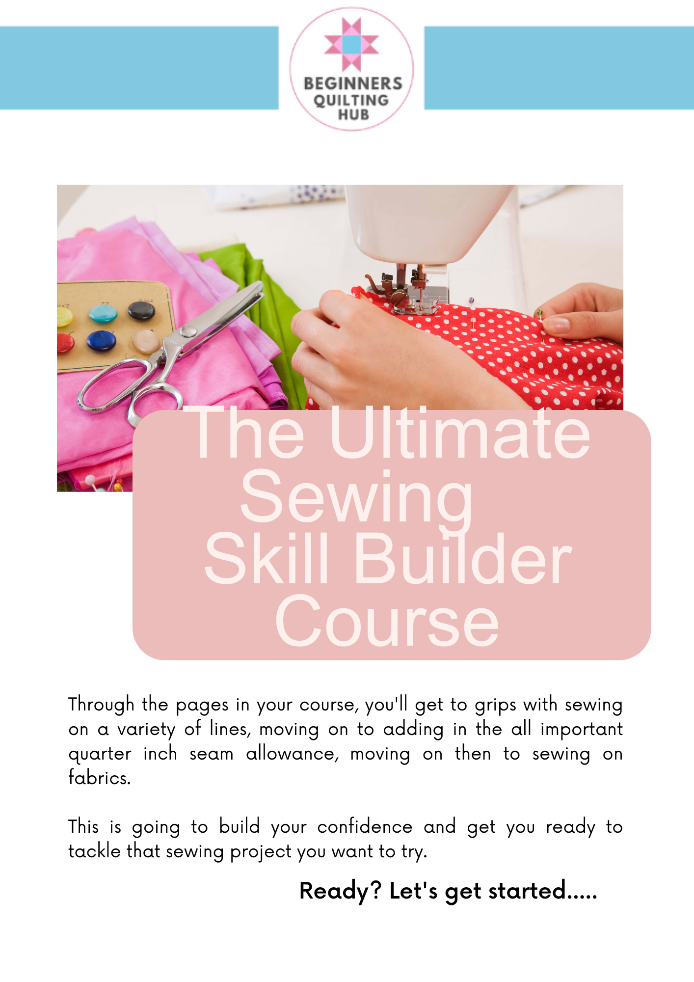 The Ultimate Sewing Skill Builder Course - DIGITAL EBOOK – Beginners ...